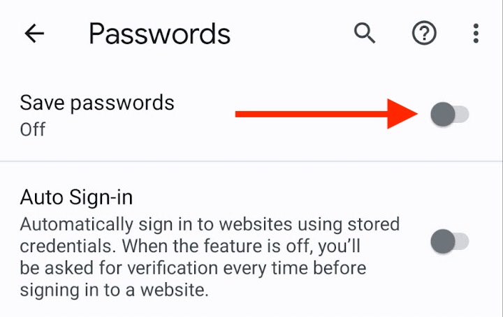 How To Disable Chrome Password Manager On Android Nordpass