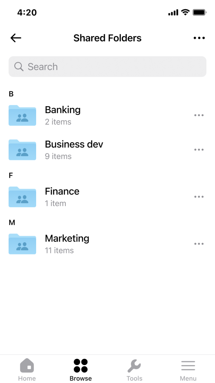 Shared Folders – NordPass