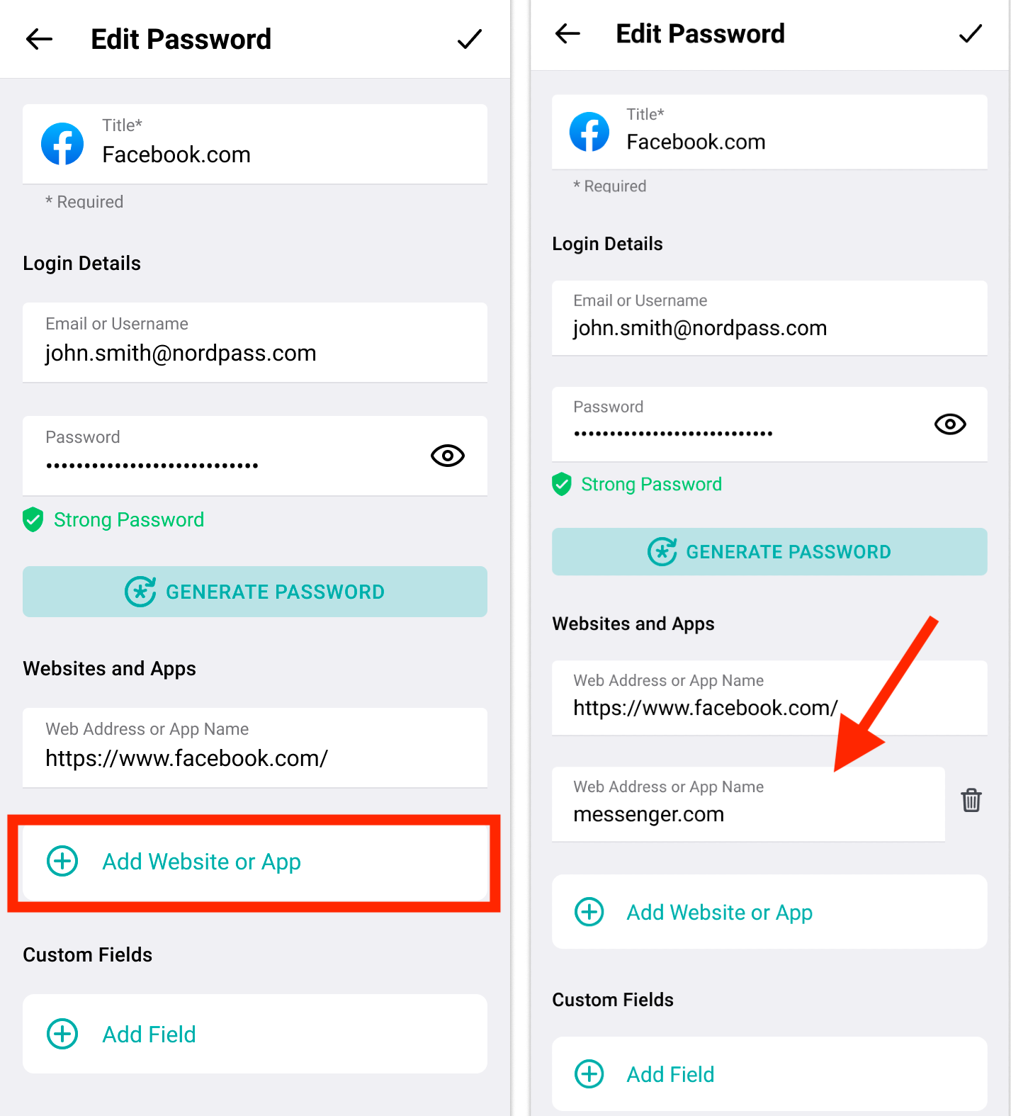 Add Multiple Urls To Password Items Nordpass