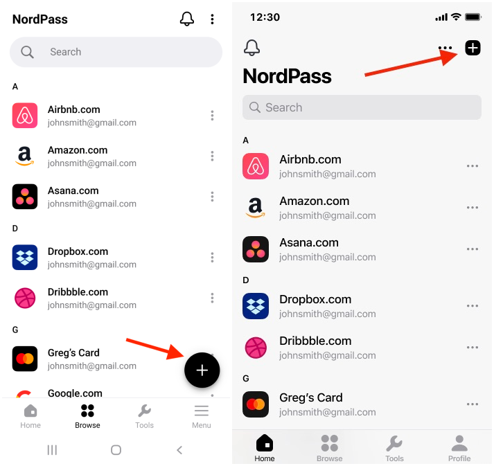 Shared Folders – NordPass