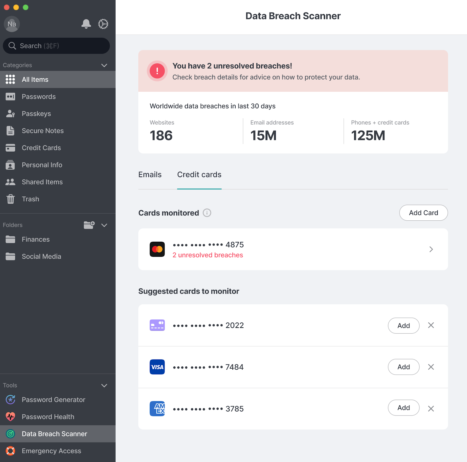 Data Breach Scanner – NordPass