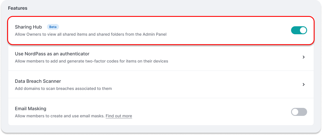 How to set up and use Sharing Hub for NordPass – NordPass