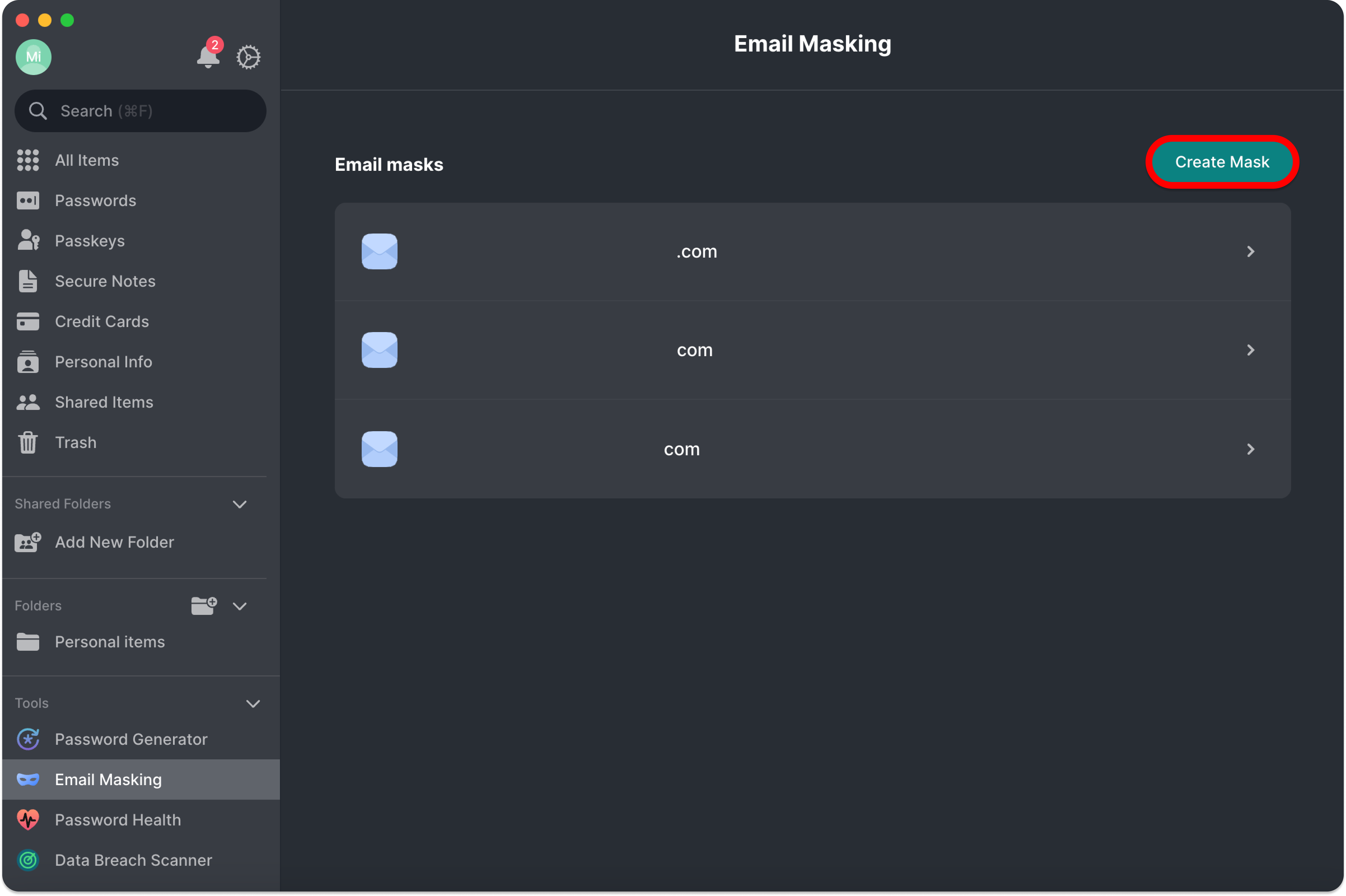 Email Masking – NordPass