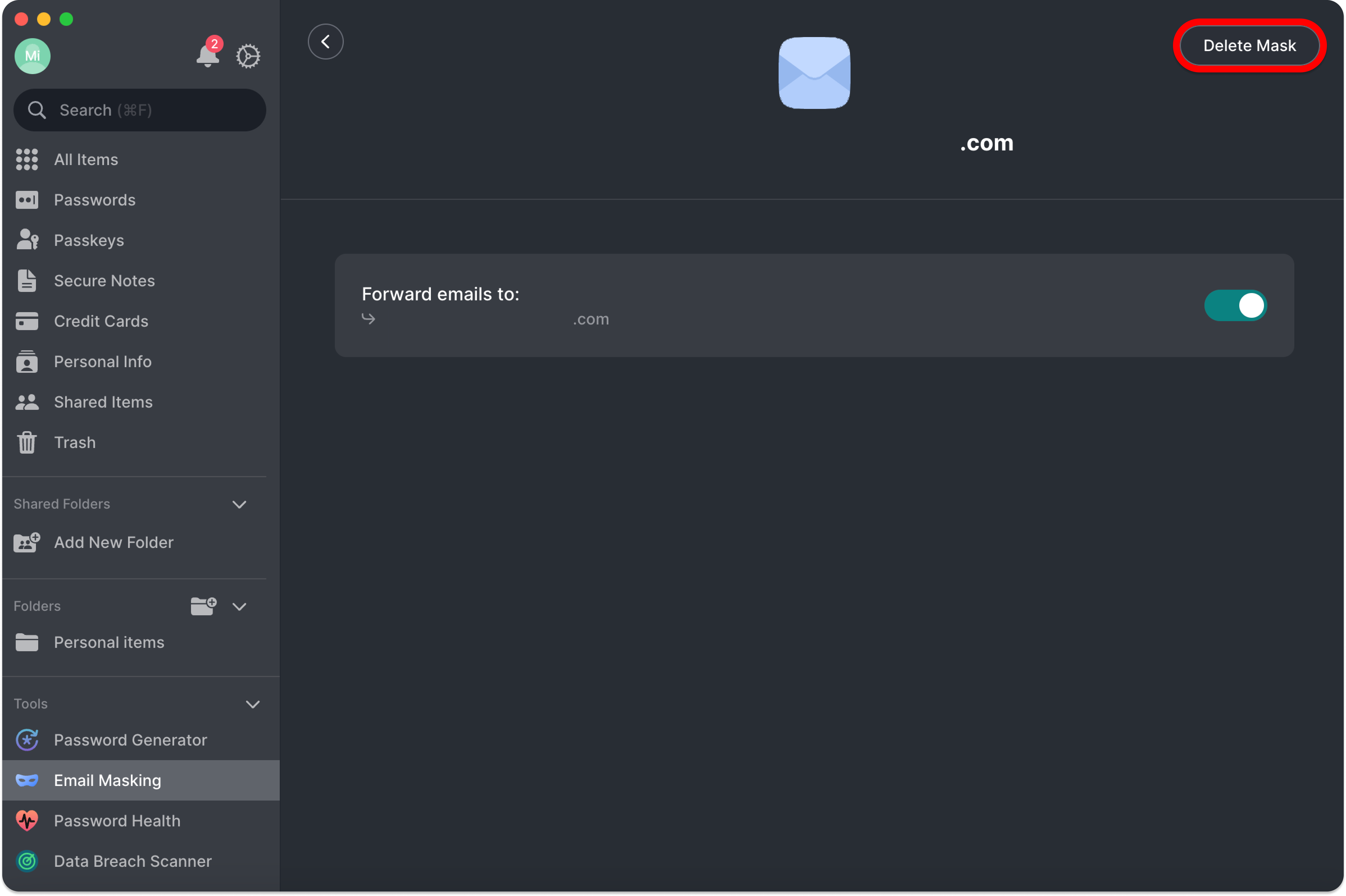 Email Masking – NordPass