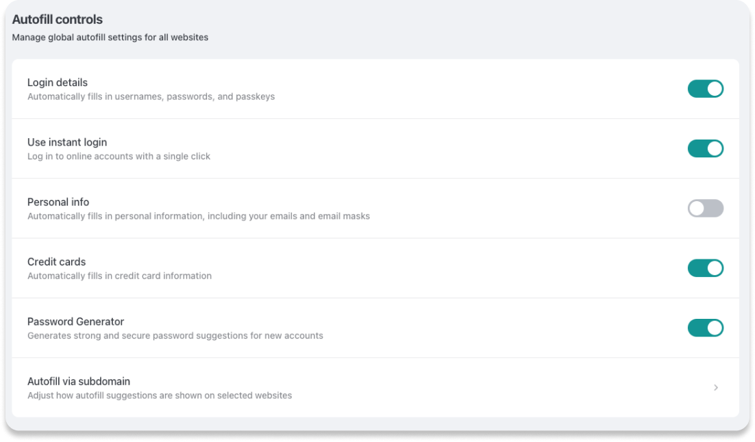 How to disable autofill and autosave – NordPass