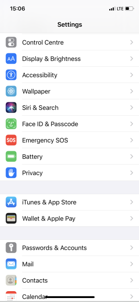 iOS biometric lock with Face ID – NordPass
