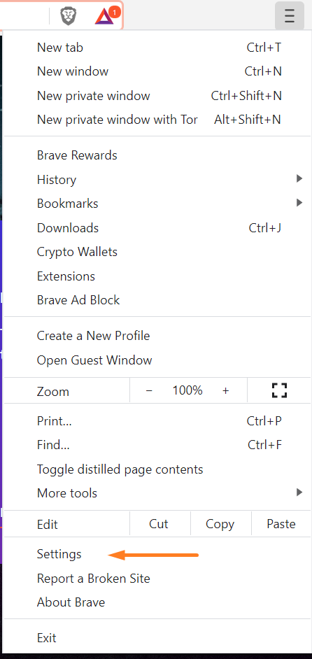 Disabling the Brave password manager – NordPass