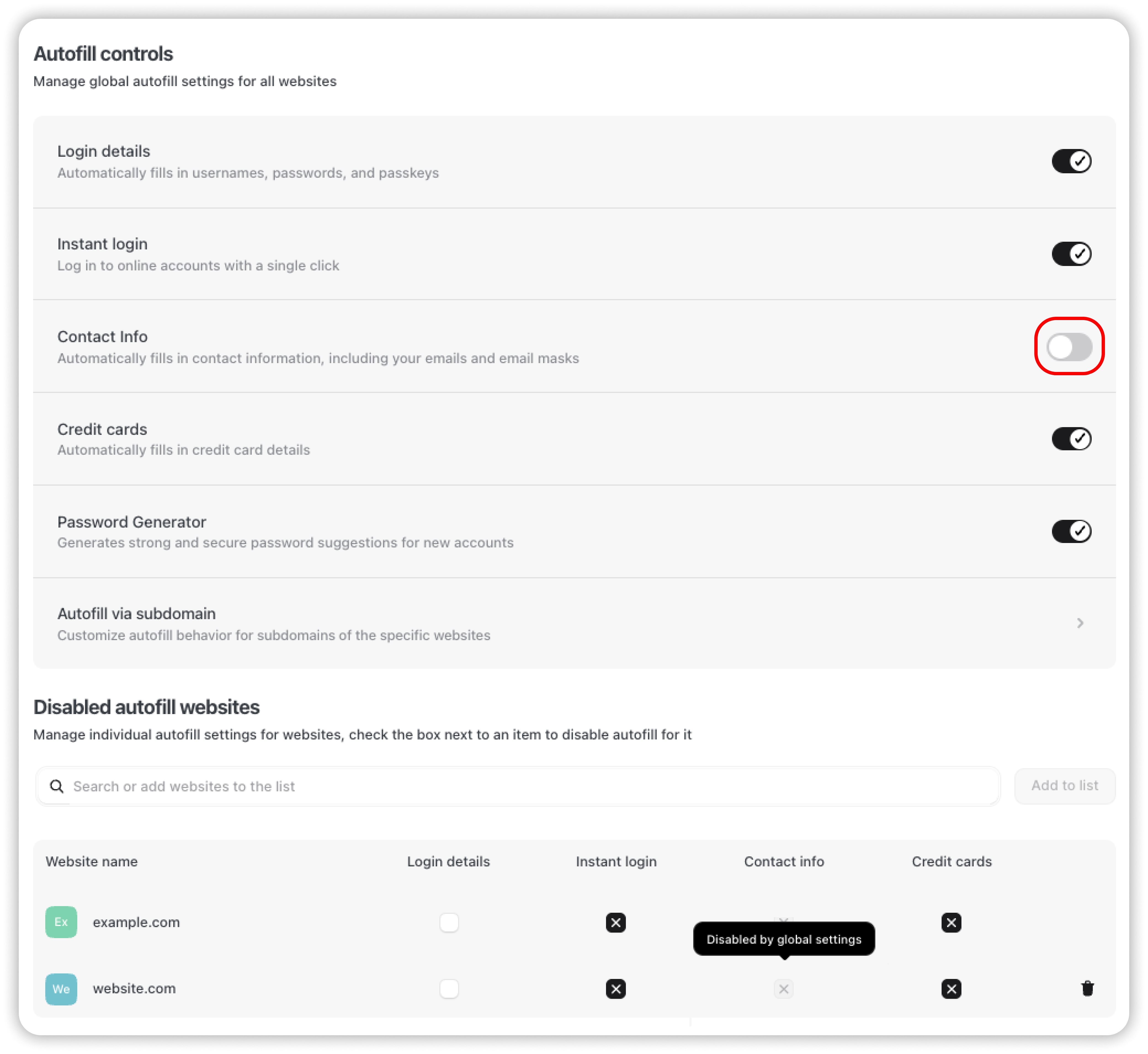 How to disable autofill and autosave – NordPass