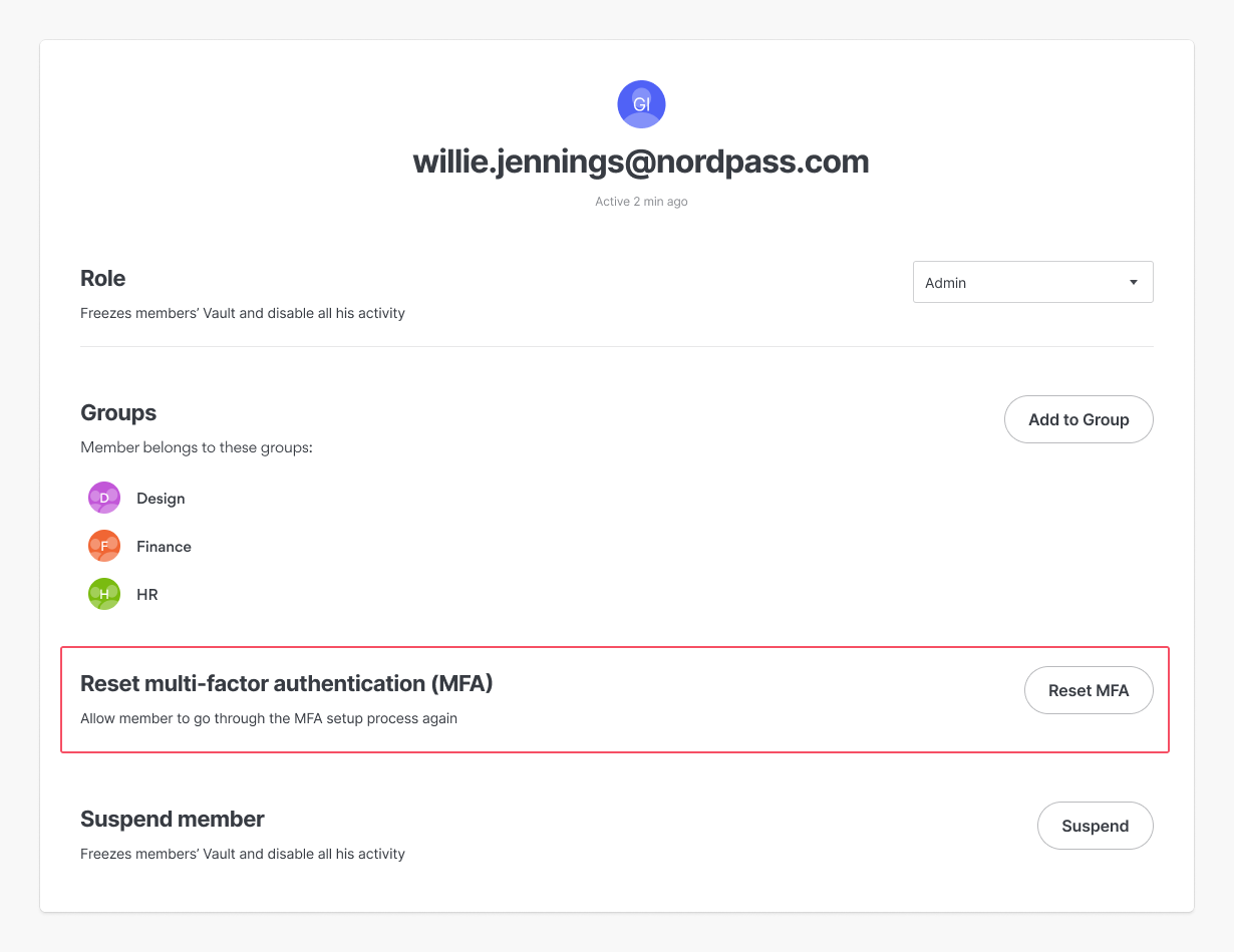 How to set up mandatory MFA for my organization members – NordPass