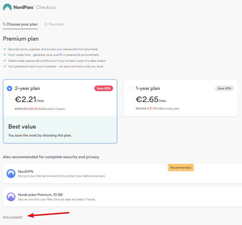How to apply a coupon code – NordPass